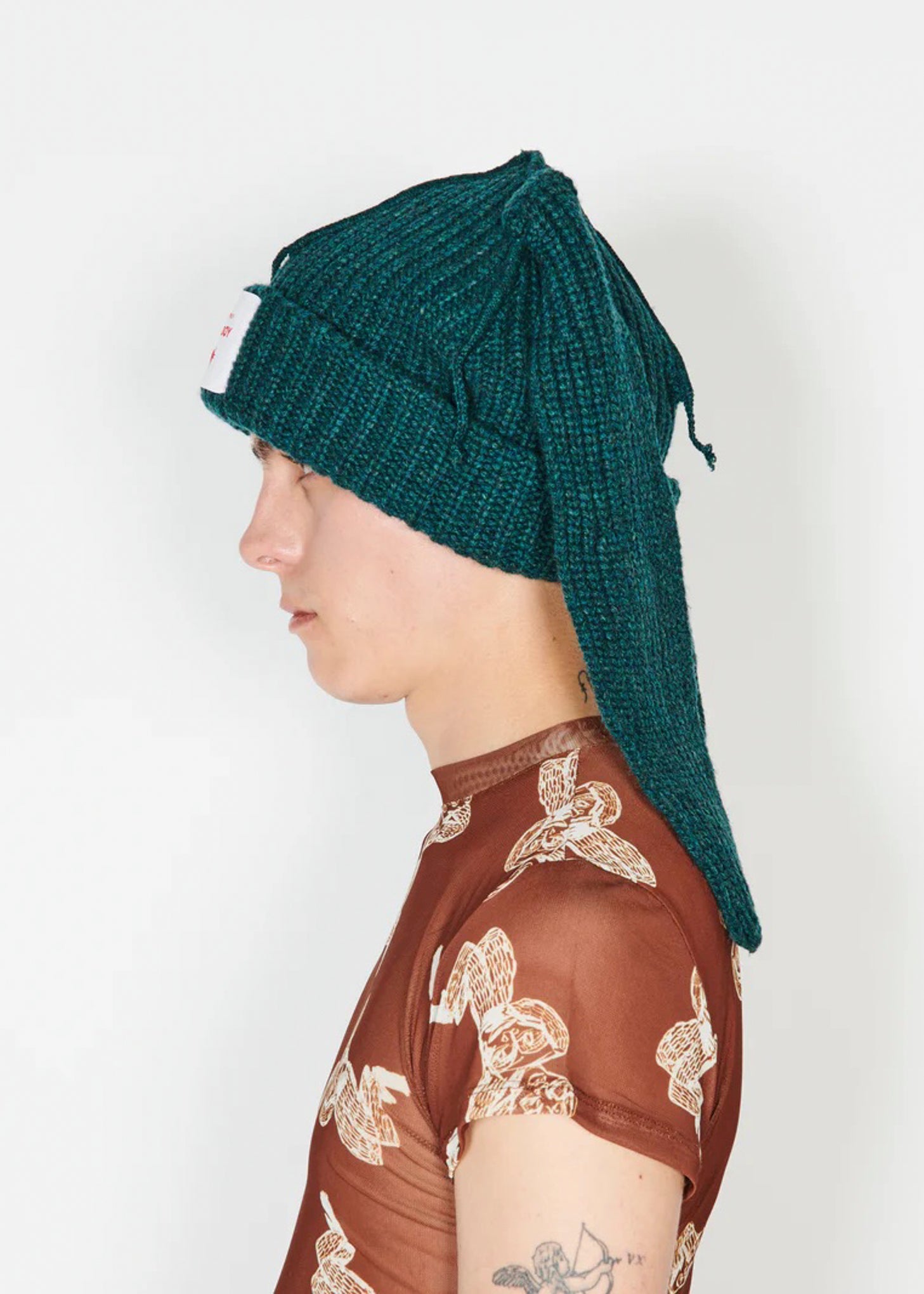 Charles Jeffrey CHUNKY RABBIT BEANIE - FOREST GREEN | Garmentory