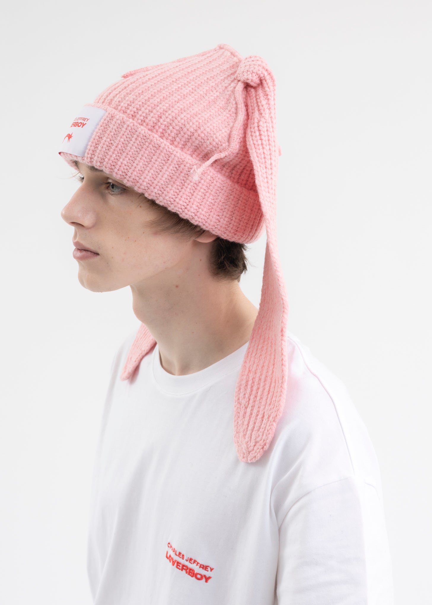 Charles Jeffrey Chunky Rabbit Beanie - Pink | Garmentory