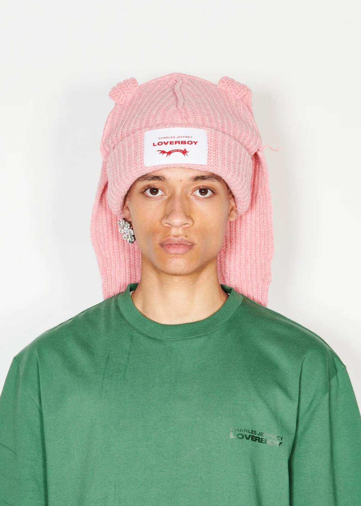 Charles Jeffrey Chunky Rabbit Beanie - Pink | Garmentory