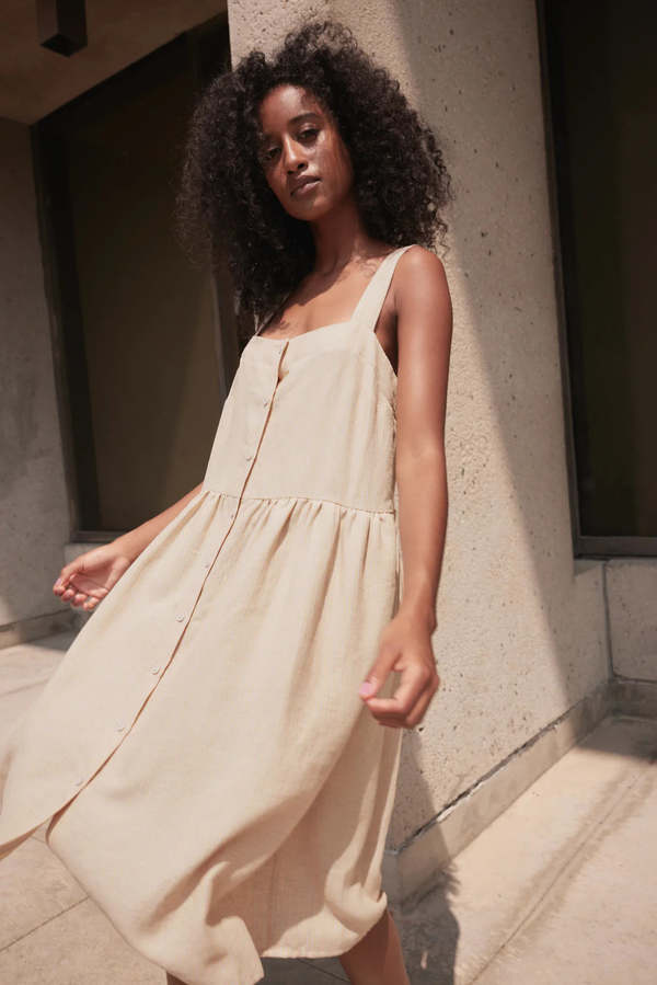 EVE GRAVEL SLNE DRESS - NATURAL PEACH | Garmentory
