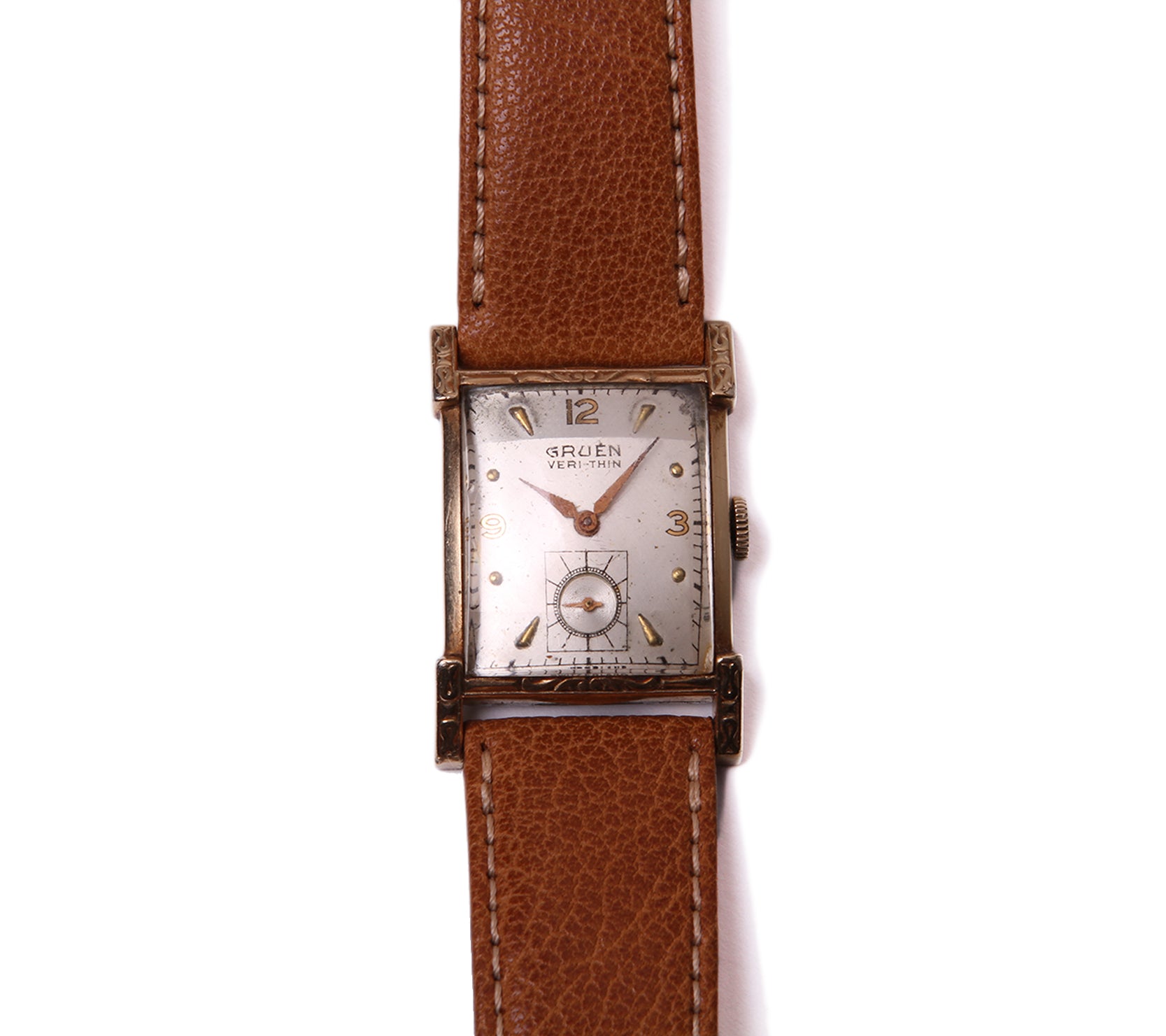 Vintage 1940s Gruen Veri Thin Watch - Brown | Garmentory
