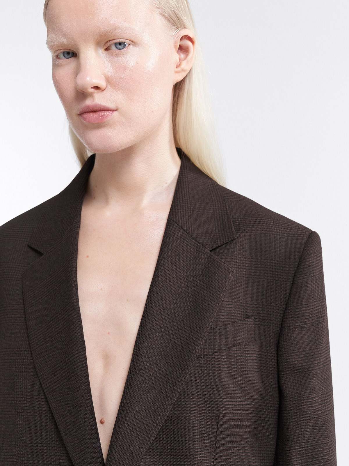 Filippa K Alessia Check Blazer - Brown Houndstooth | Garmentory