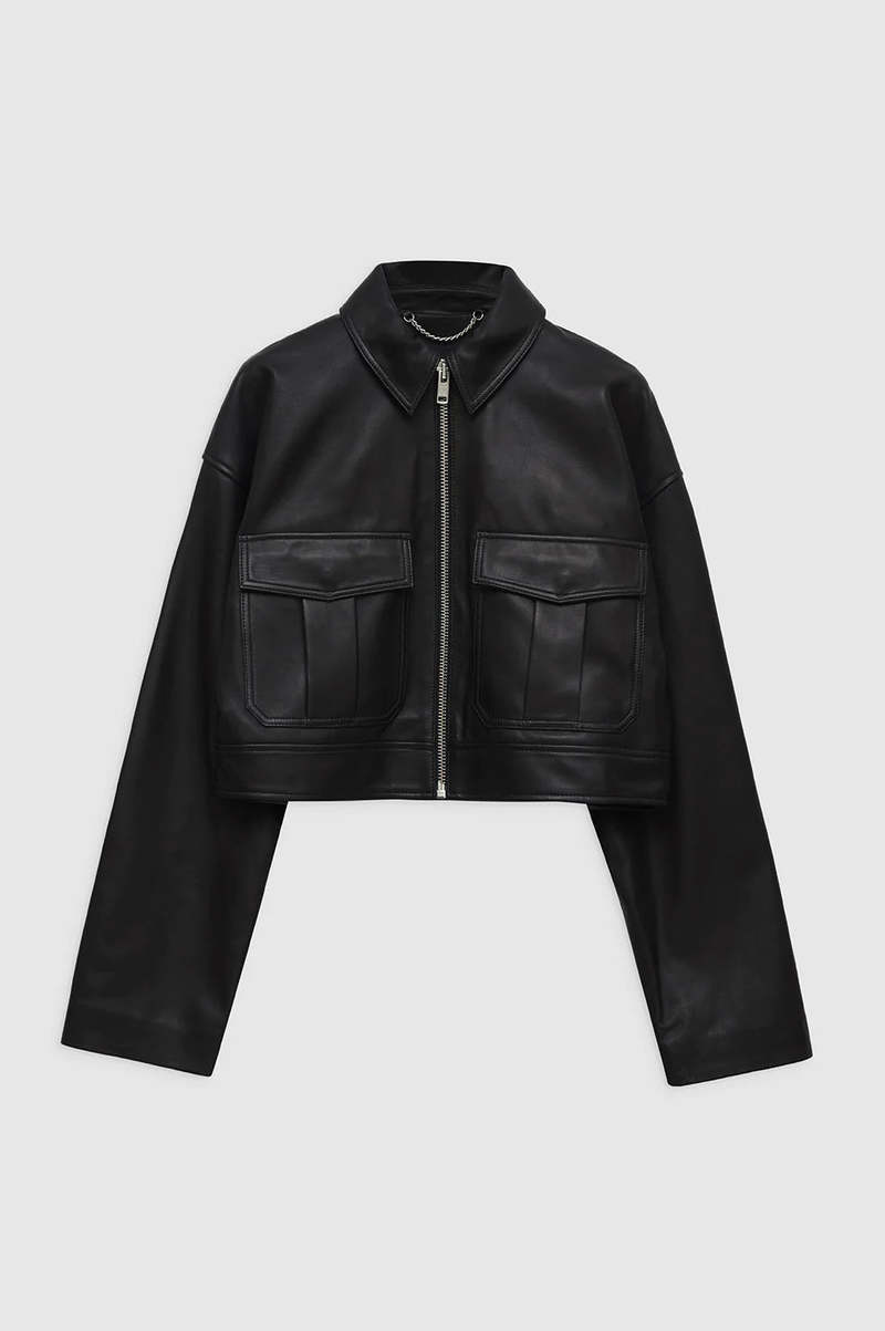 Anine Bing Christian Leather Jacket - Black | Garmentory