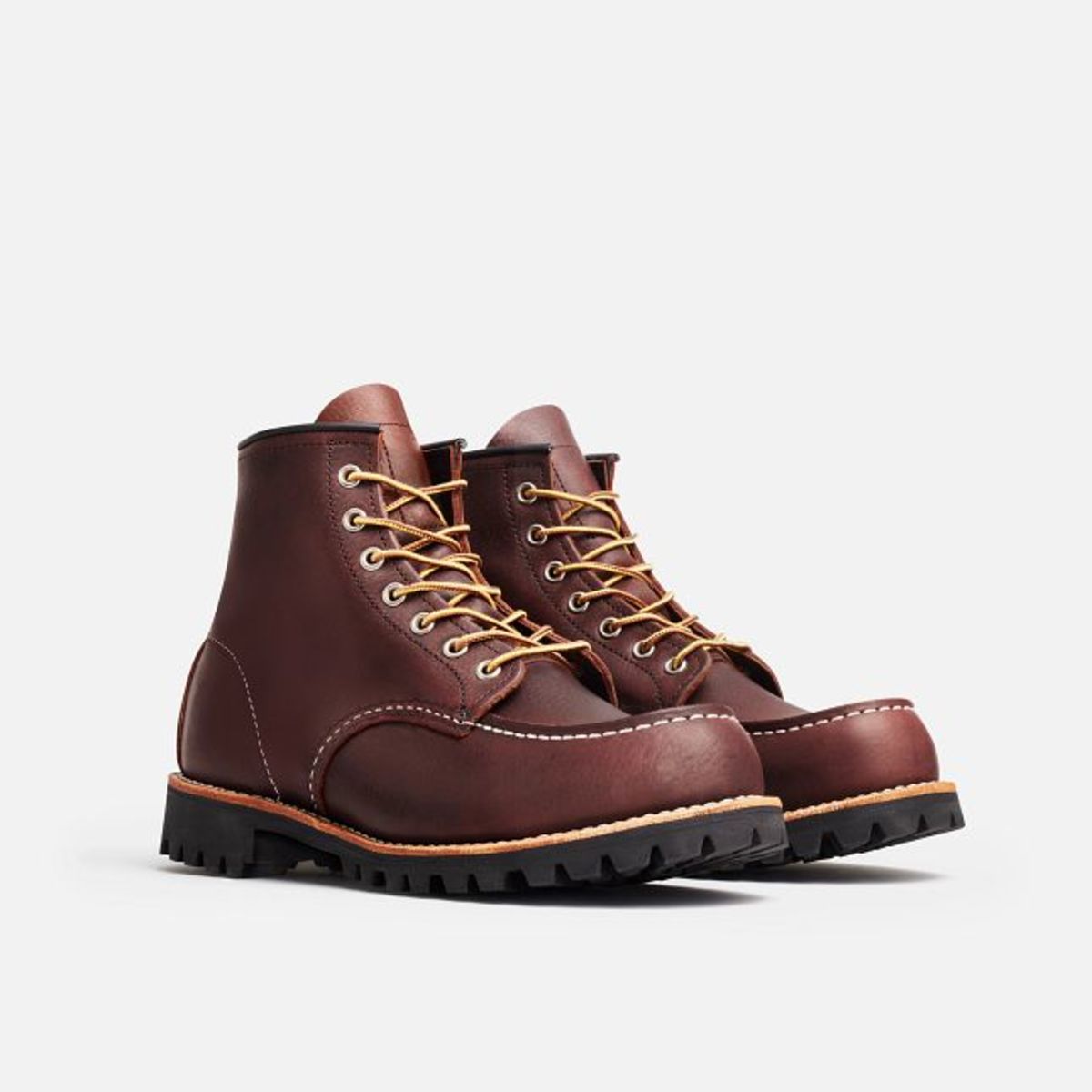 Red Wing Shoes Roughneck Moc Toe Briar Oil Slick Work Boots - Brown ...