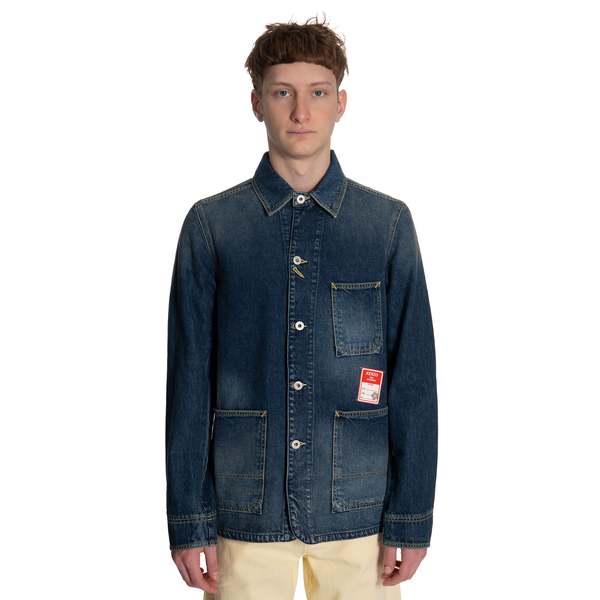 Kenzo Dark Stone Workwear Denim Jacket - blue | Garmentory