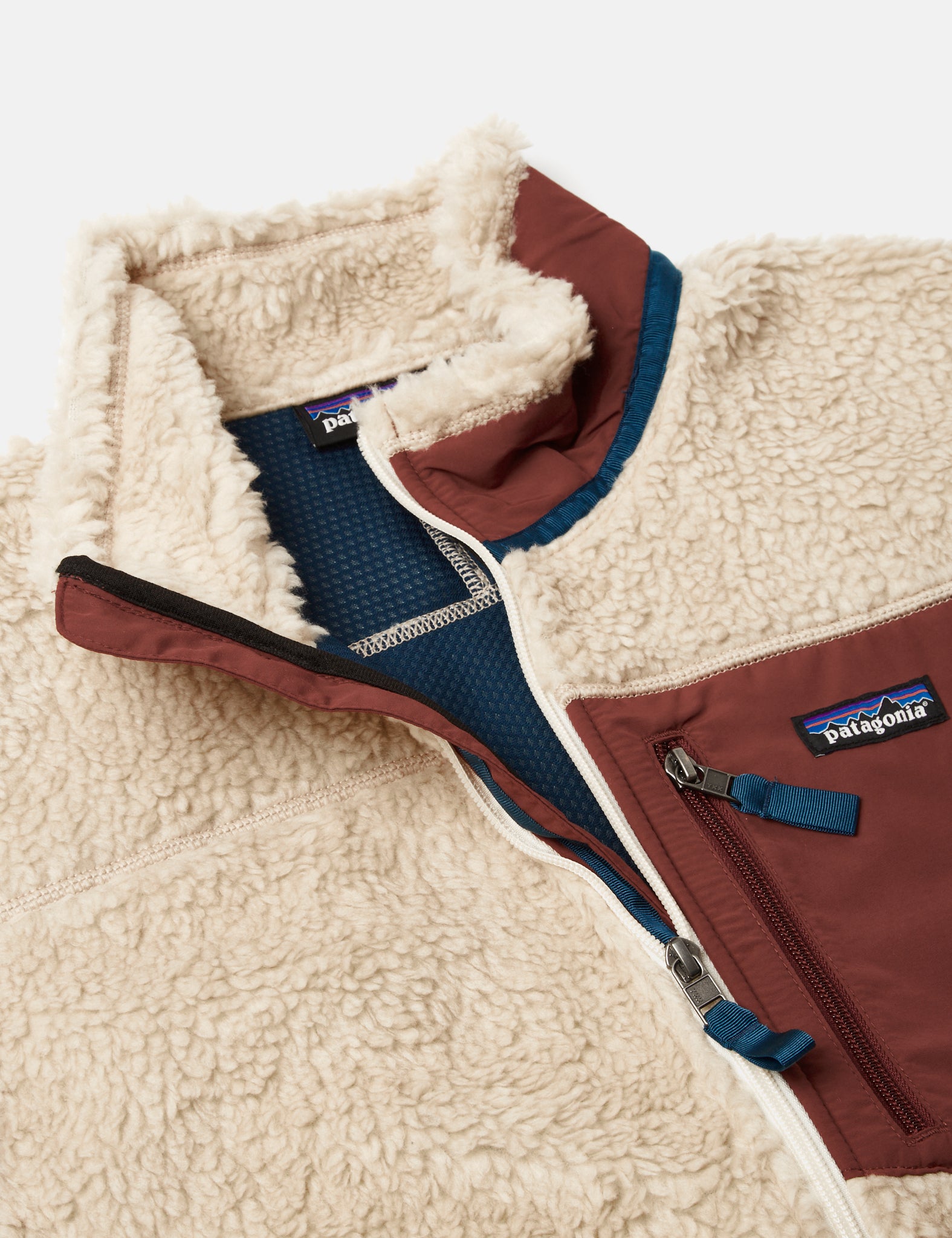 Patagonia Classic Retro-X Vest - Dark Natural/Sequoia Red | Garmentory