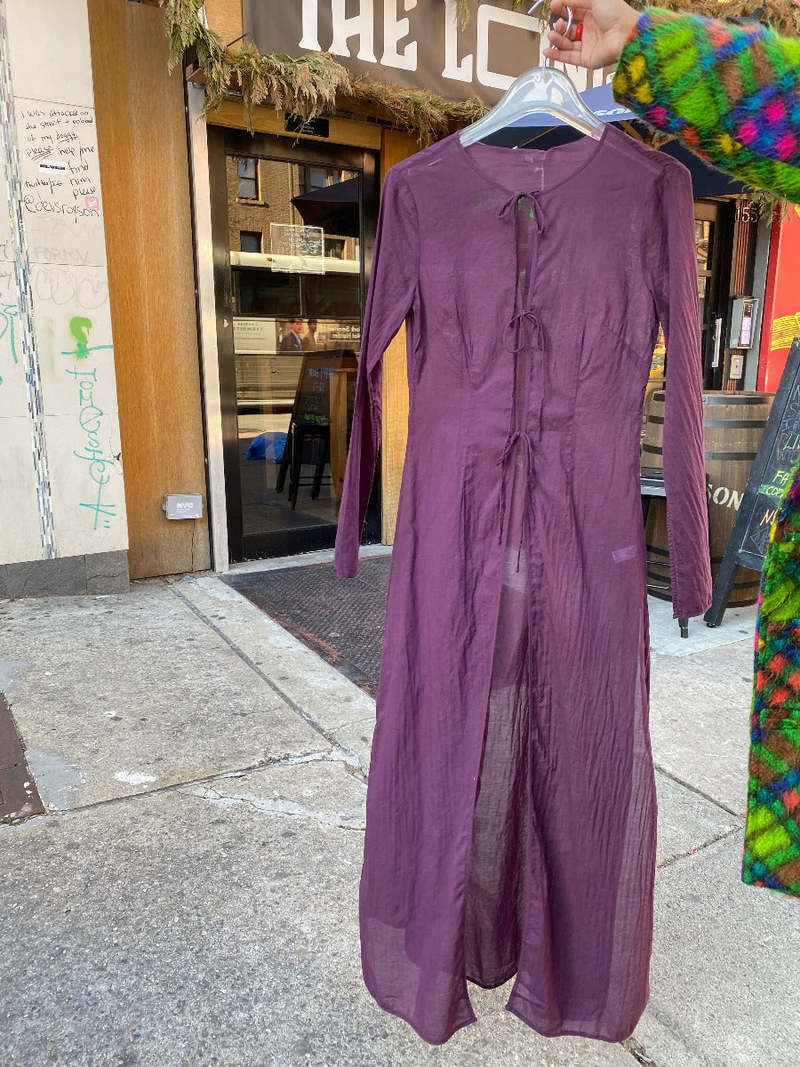 Skin Bentile Robe - Plum | Garmentory