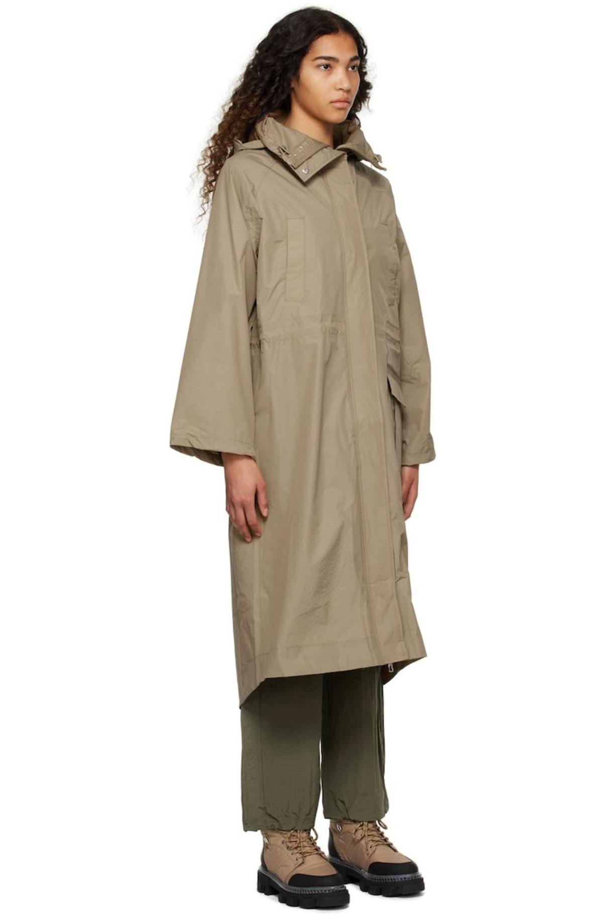 Ganni Parka Coat - Petrified Oak | Garmentory
