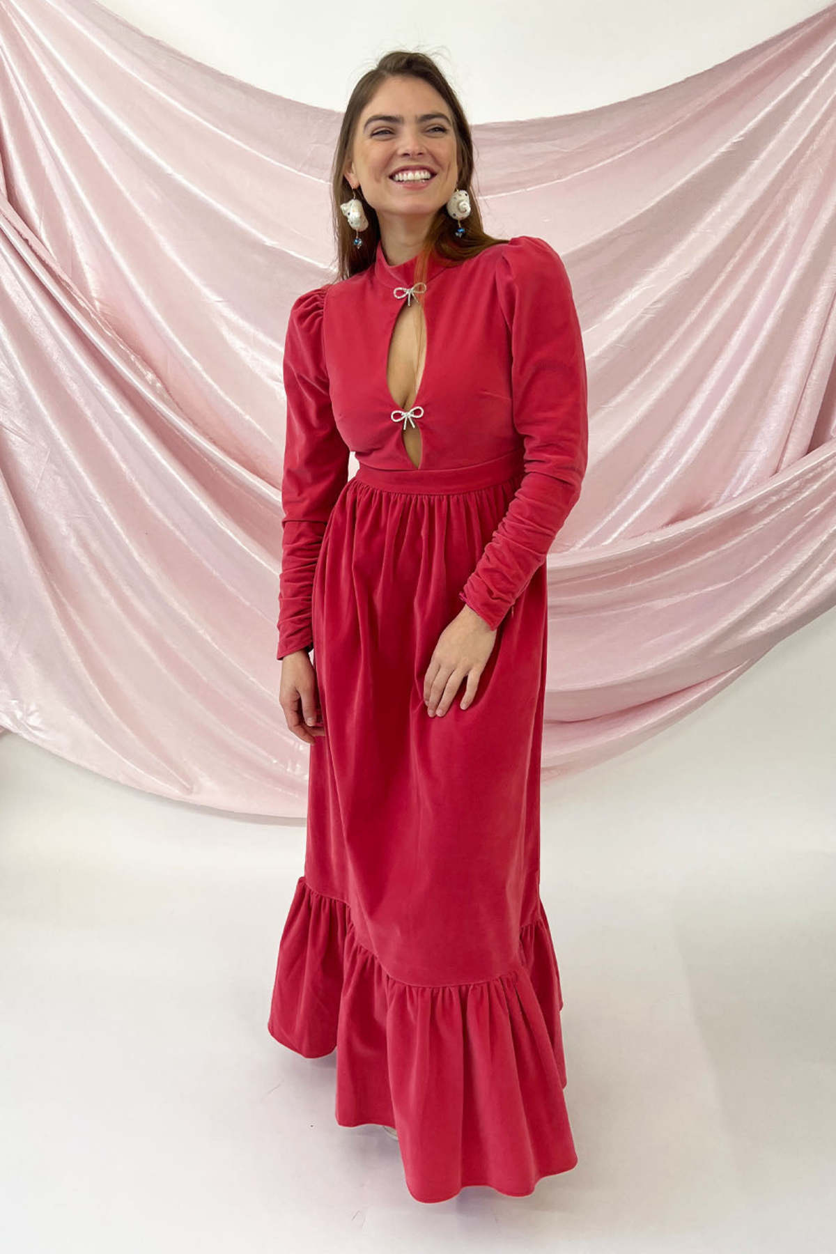 Manoush Bijou Princess Long Dress - Pink | Garmentory