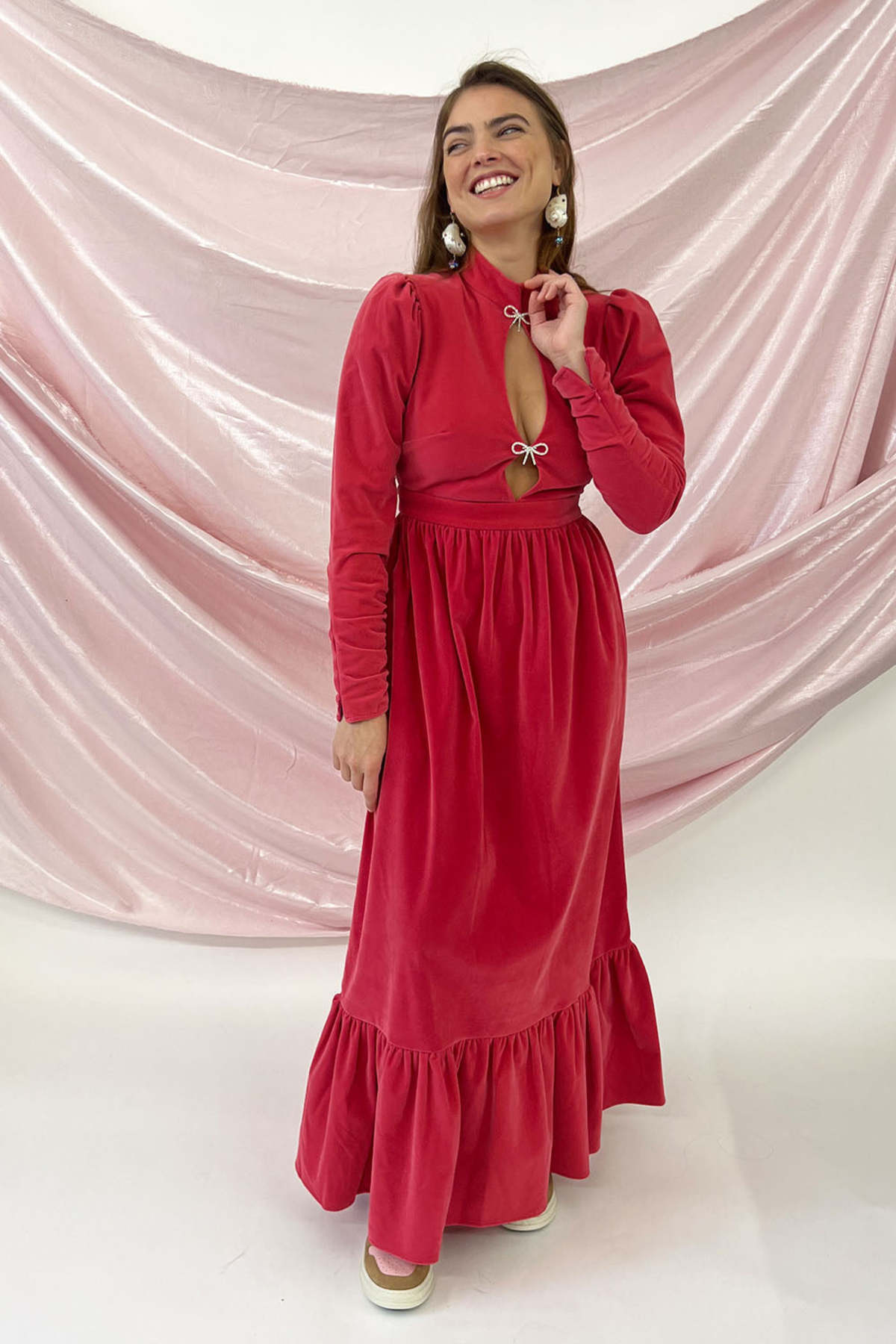 Manoush Bijou Princess Long Dress - Pink | Garmentory
