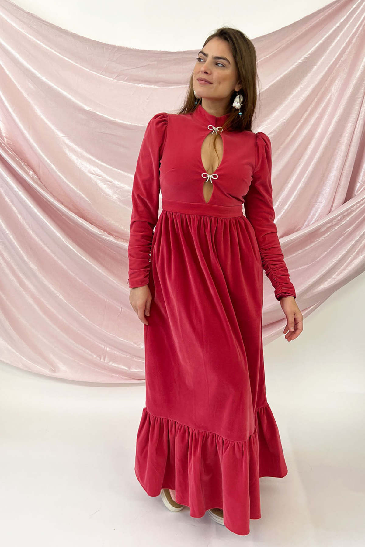 Manoush Bijou Princess Long Dress - Pink | Garmentory
