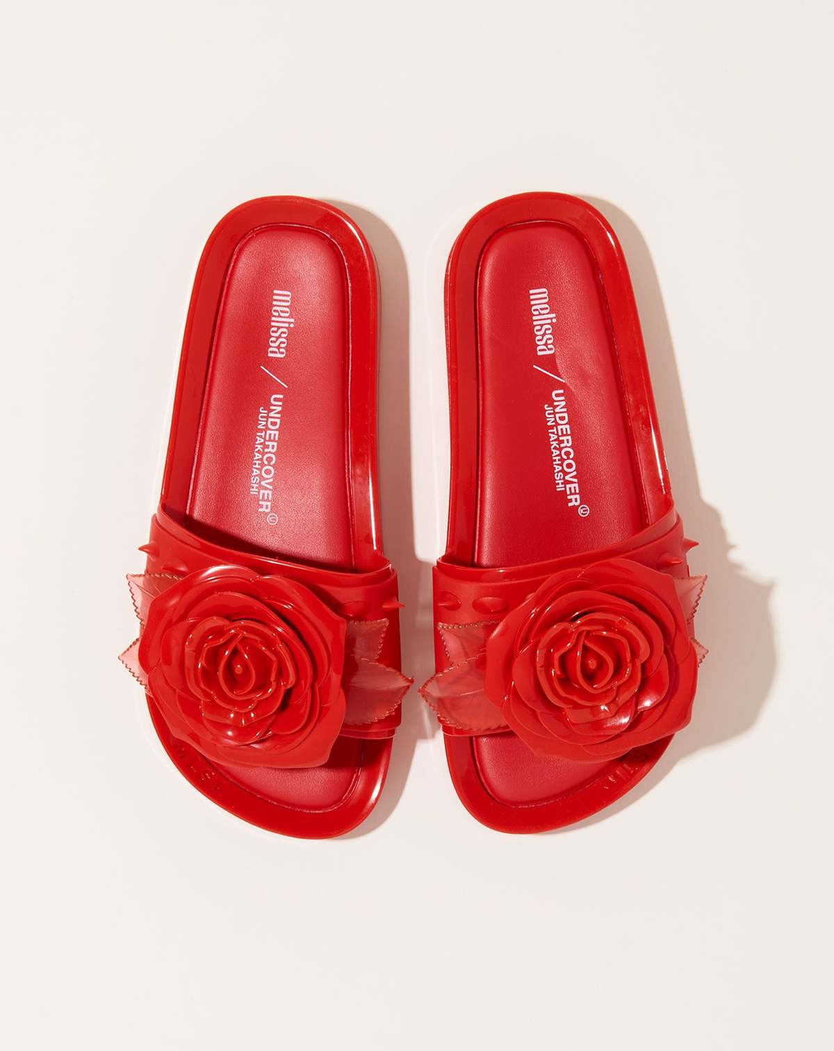 Undercover Spike Beach Slide in Red | Garmentory