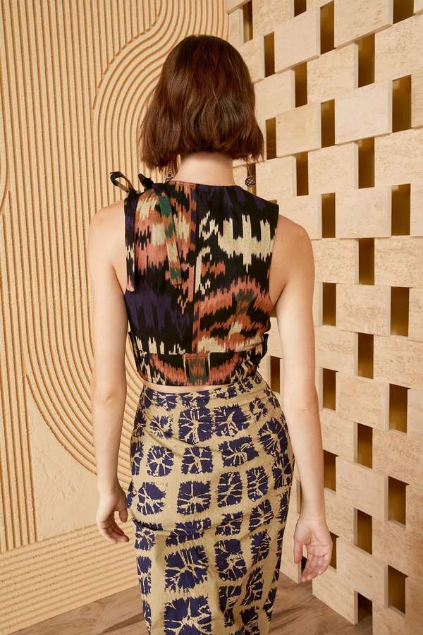 Ulla Johnson Nisha Top - Black Iris | Garmentory