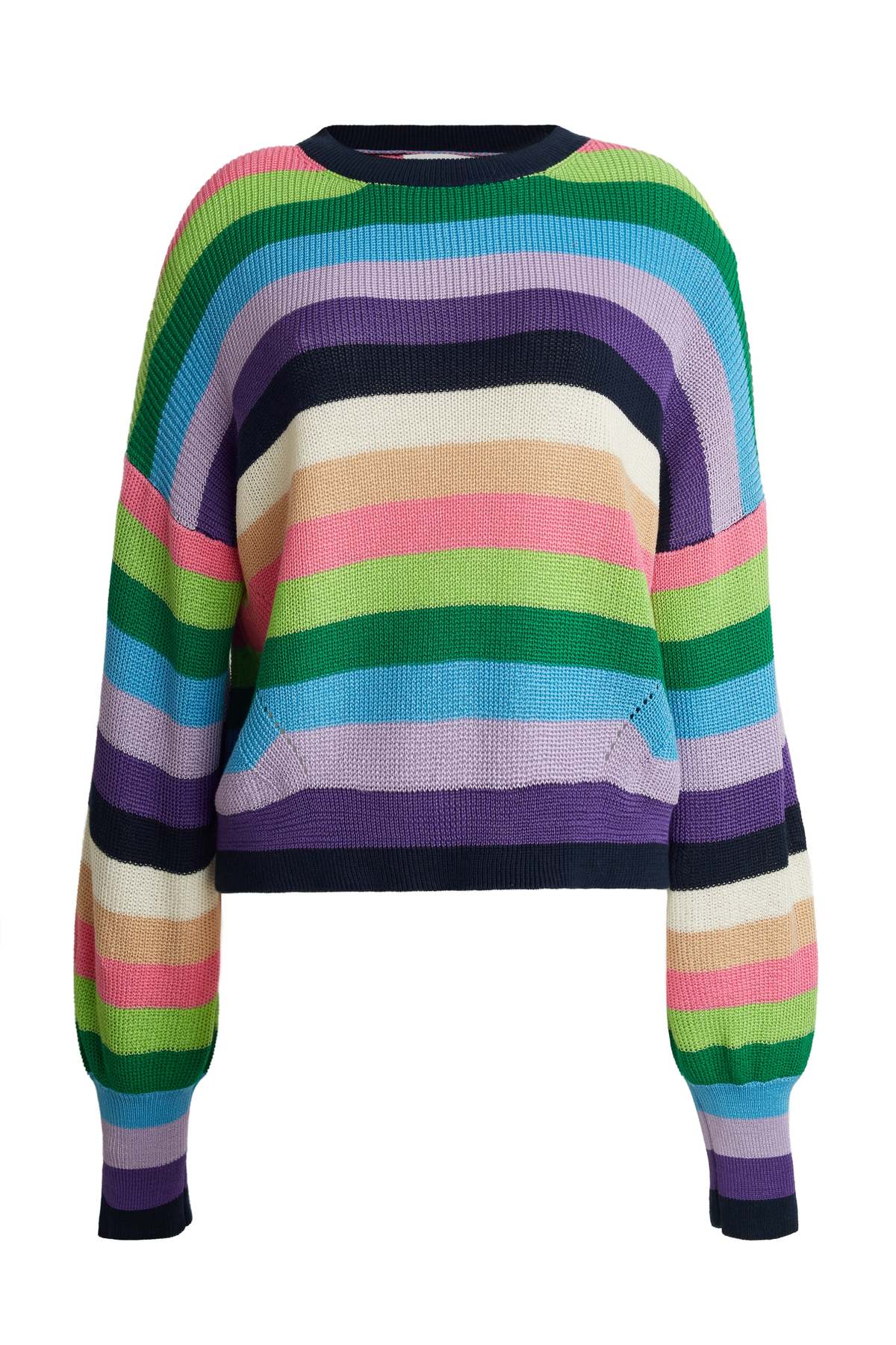 LAYLA MULTI STRIPE SWEATER | Garmentory