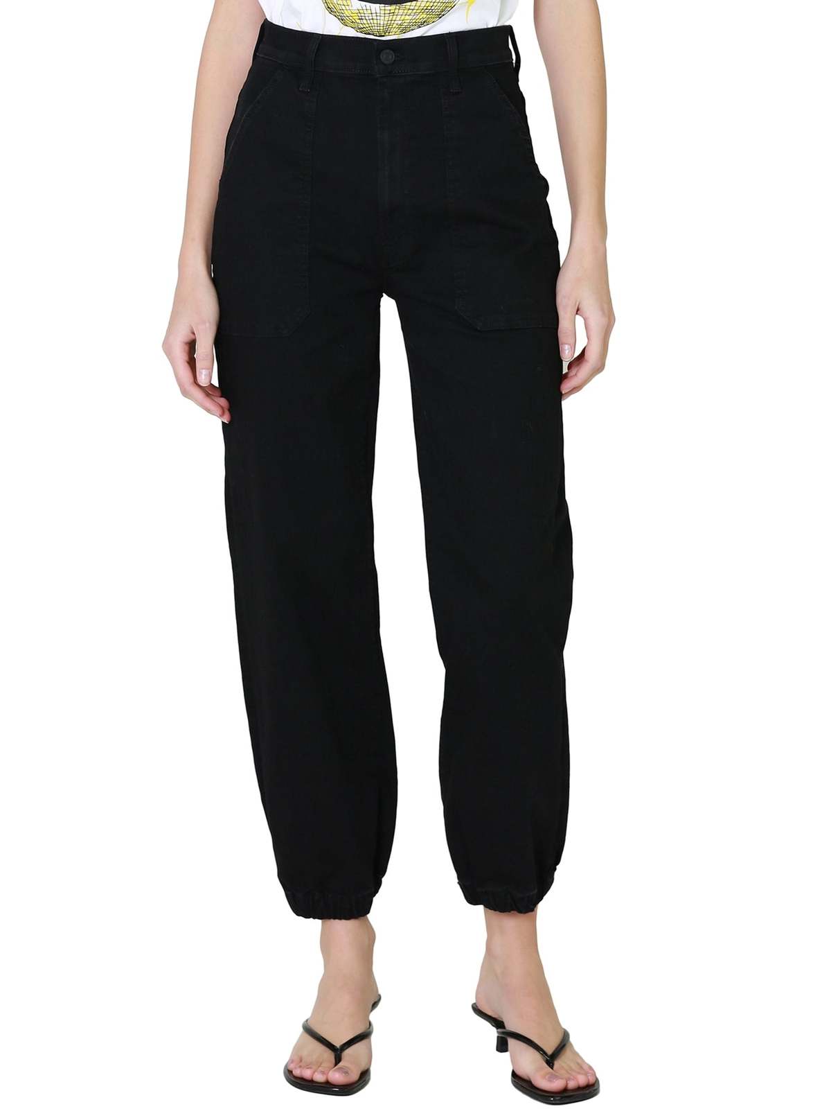 MOTHER Denim The Wrapper Patch Springy Ankle - Not Guilty | Garmentory