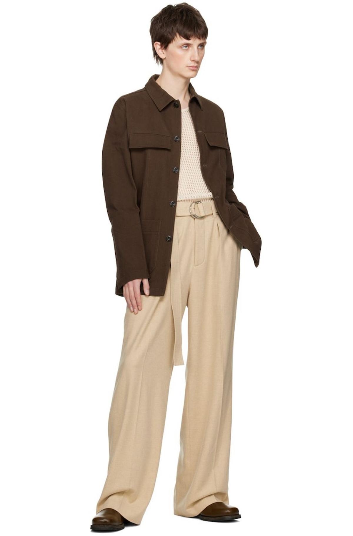 Nanushka Luni Jacket - Dark Brown | Garmentory