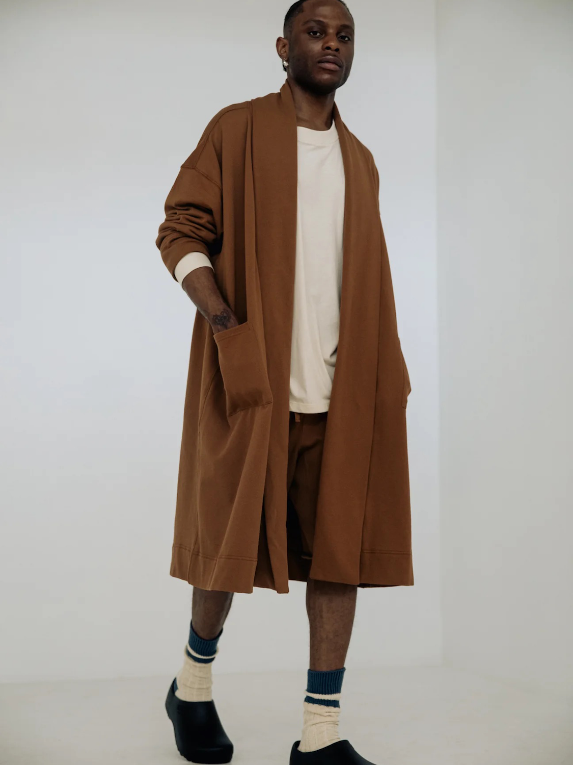 Paper Label Alex Robe Coat - Caramel | Garmentory