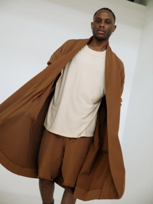 Paper Label Alex Robe Coat - Caramel | Garmentory