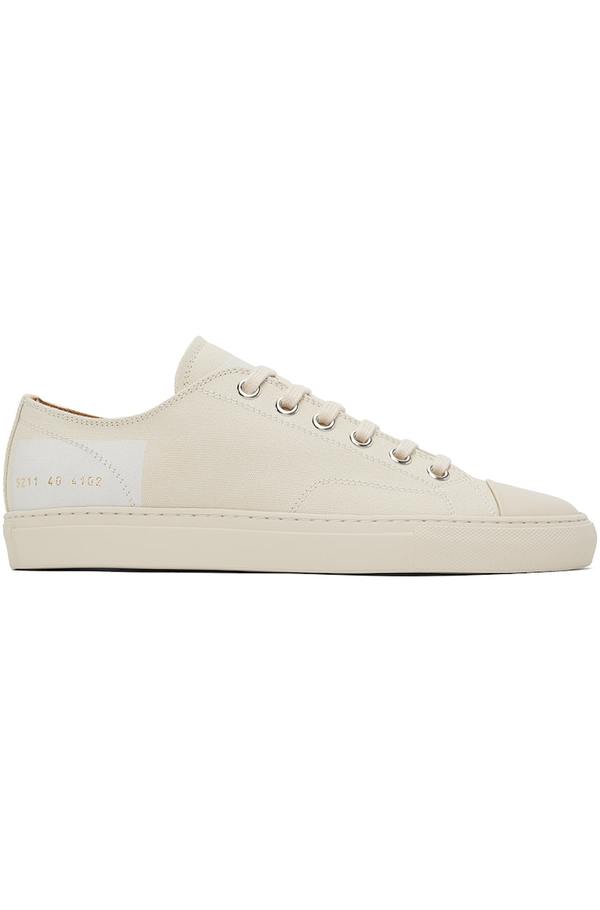 Common Projects Tournament Low Sneakers - Beige | Garmentory