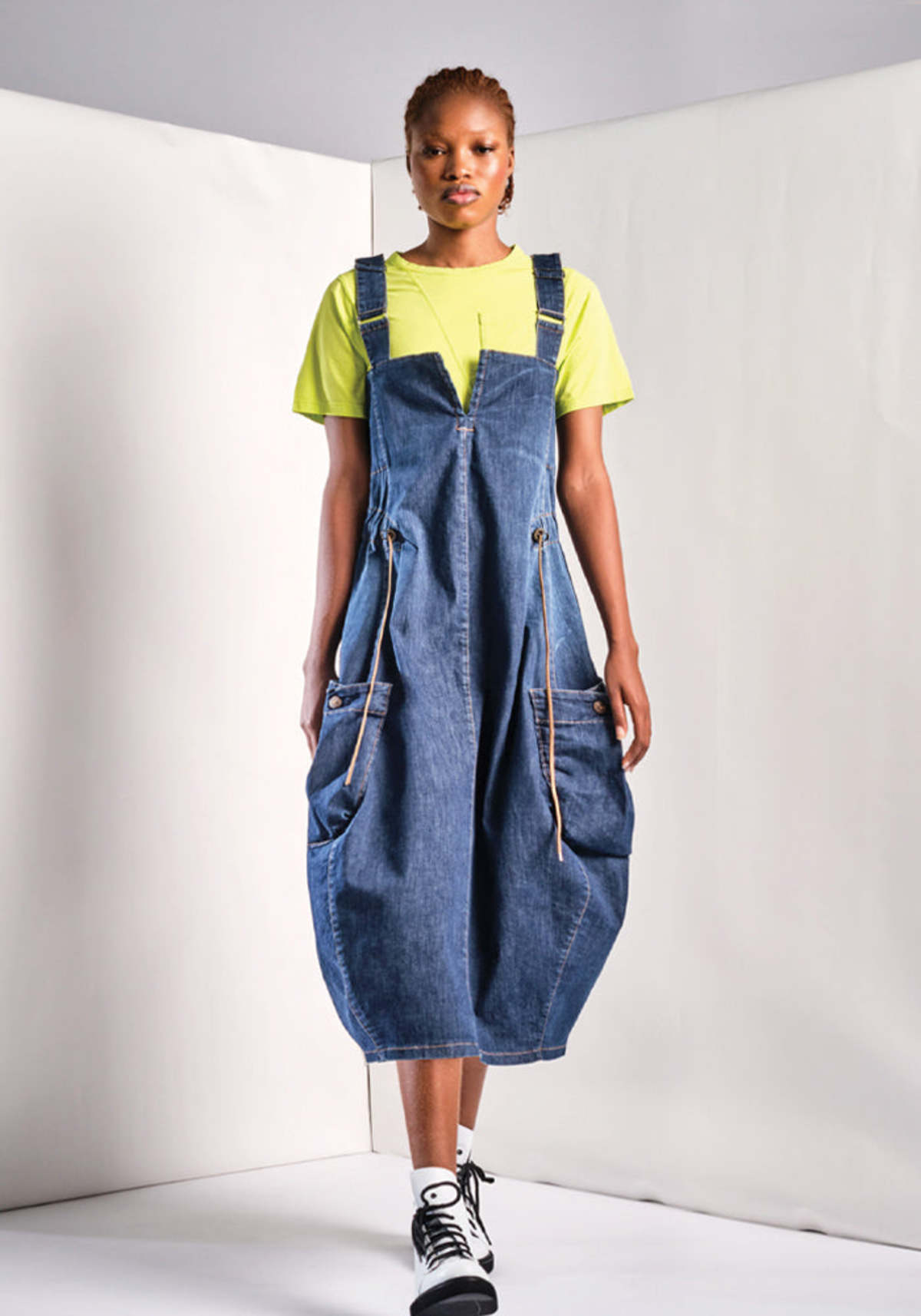 Lurdes Bergada Denim Overalls Dress - Blue | Garmentory