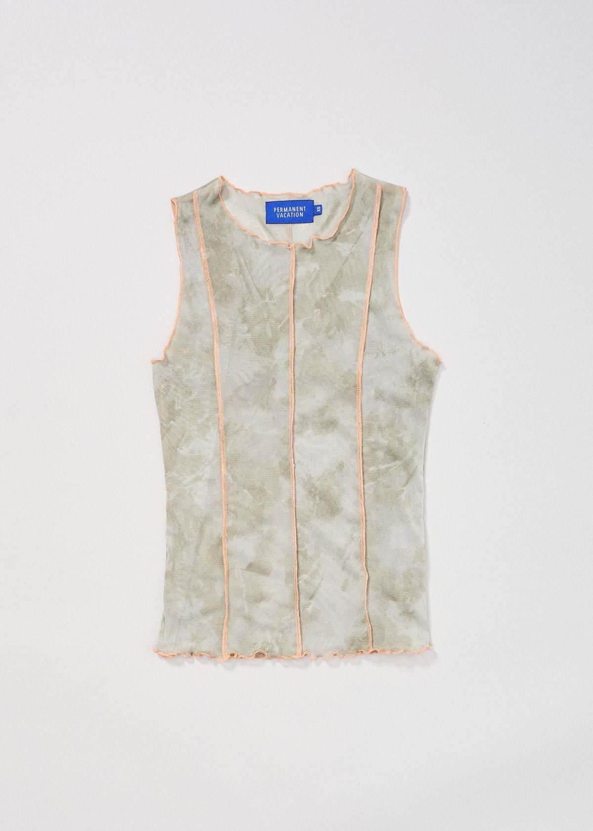 permanent vacation Moss Tank - Sage Green Tie Dye | Garmentory