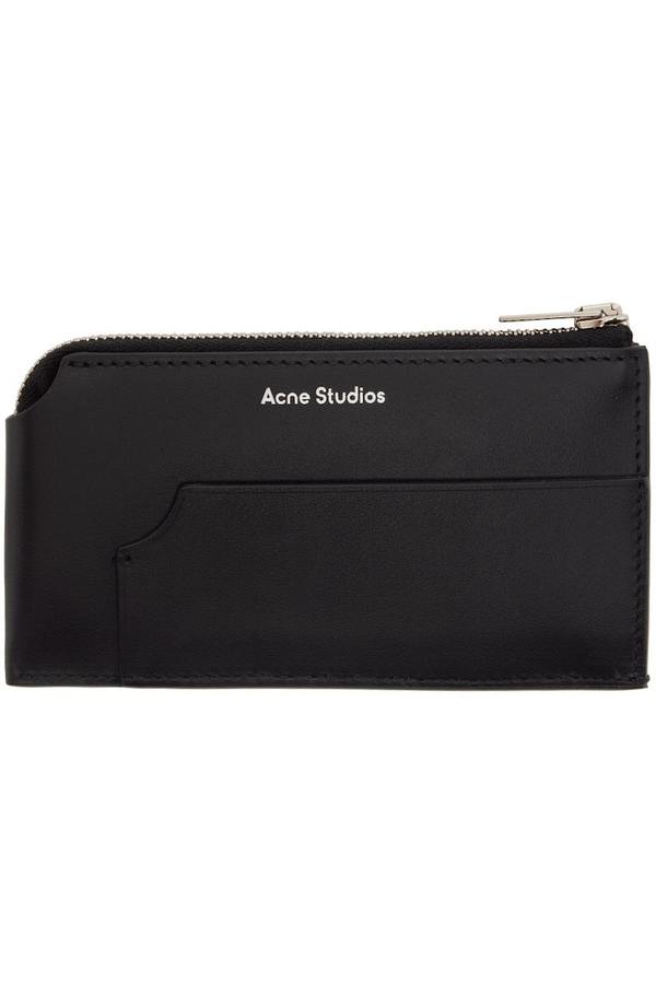 Acne Studios Zippered Wallet - Black | Garmentory