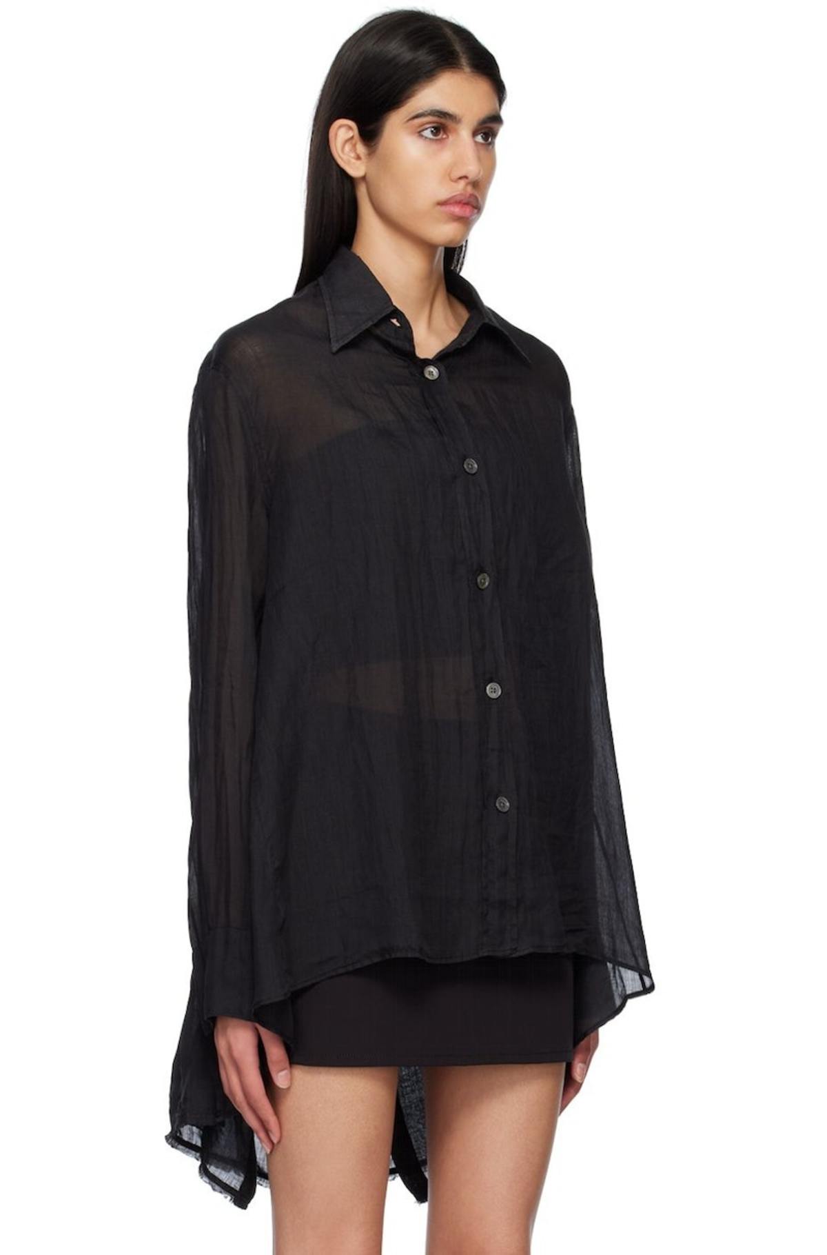 Our Legacy Backless Liner Shirt - Black | Garmentory