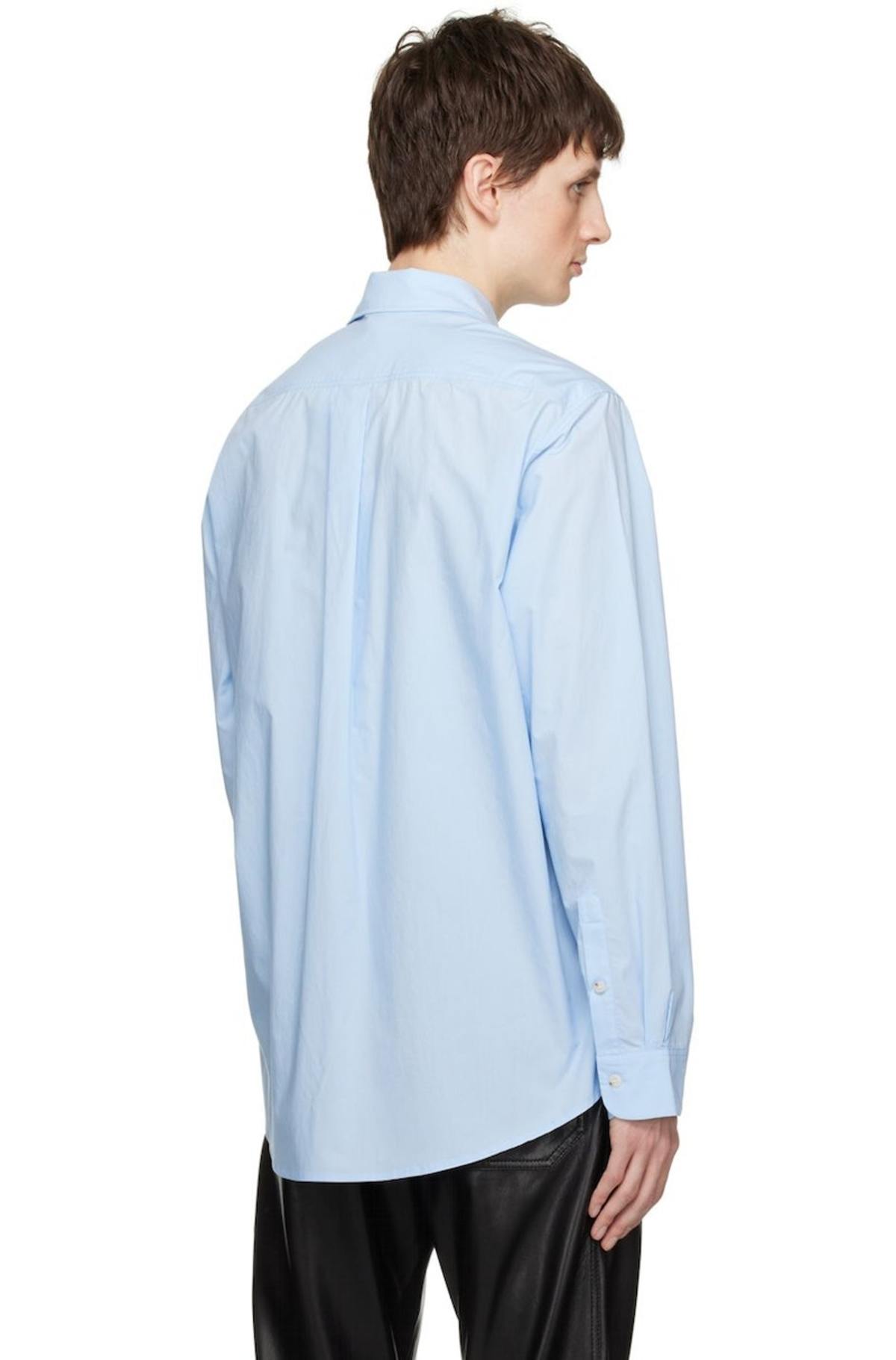 Nanushka Kaleb Shirt - Sky Blue | Garmentory