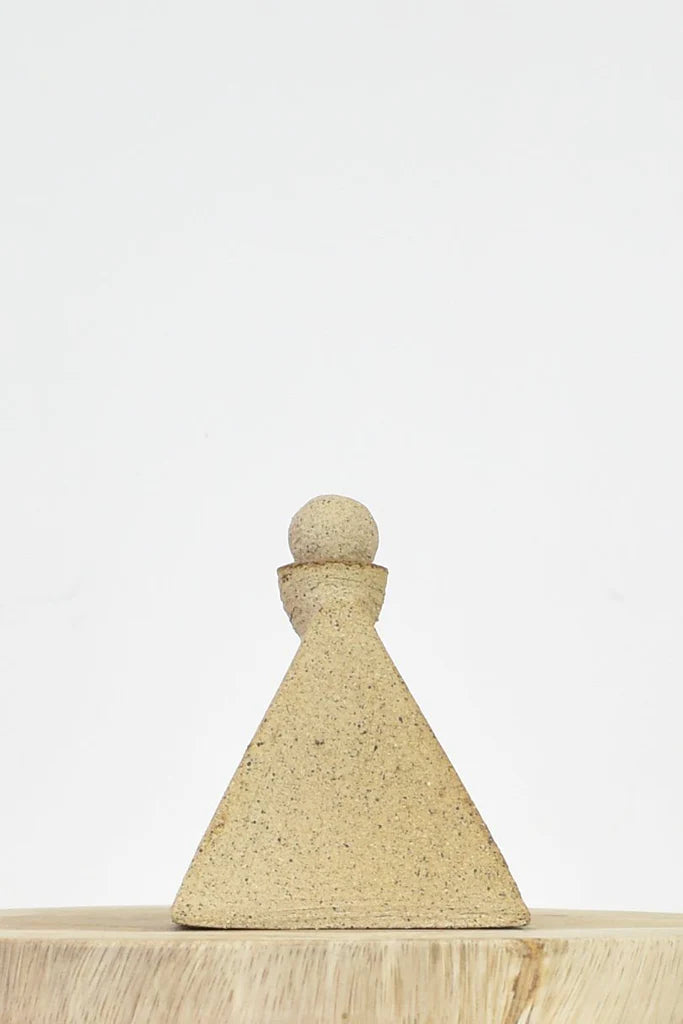 Ruby Bell Ceramics Triangle Bottle - Speckled Clay | Garmentory