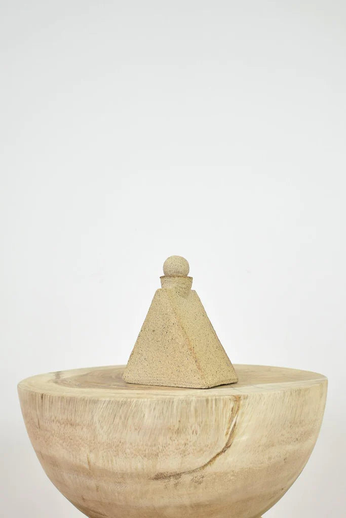 Ruby Bell Ceramics Triangle Bottle - Speckled Clay | Garmentory