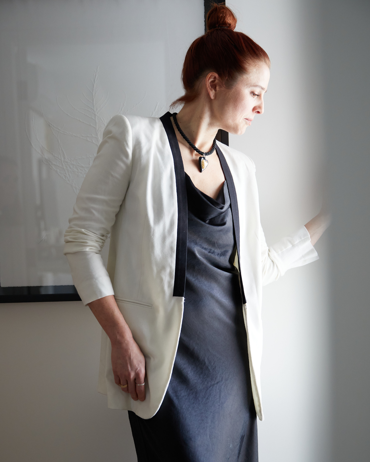 Contrast Trim Blazer | Garmentory