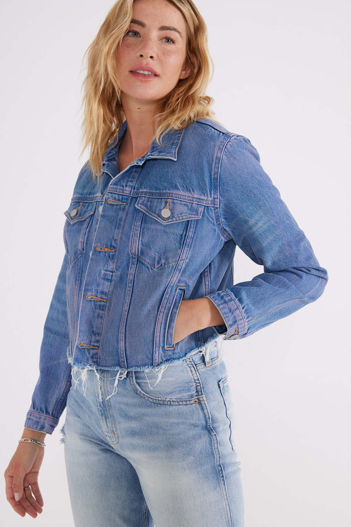 ética Lennox Crop Jacket - Sunset Cliff | Garmentory