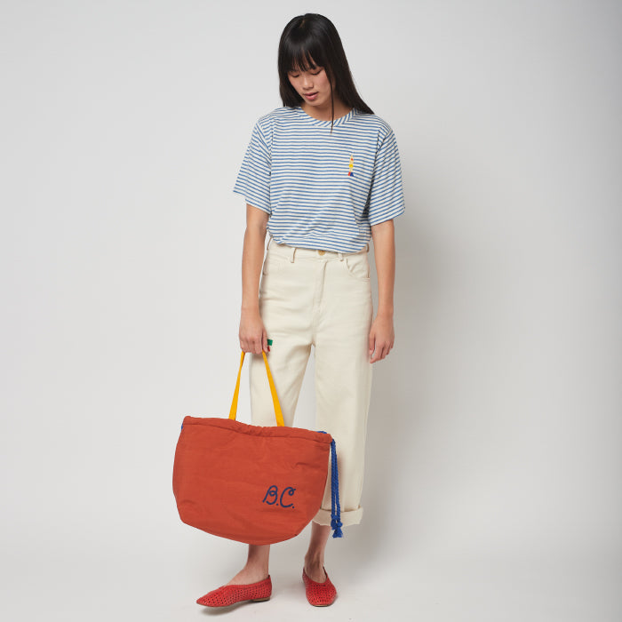 Bobo Choses Women's Padded Tote Bag - Orange Colour Block | Garmentory