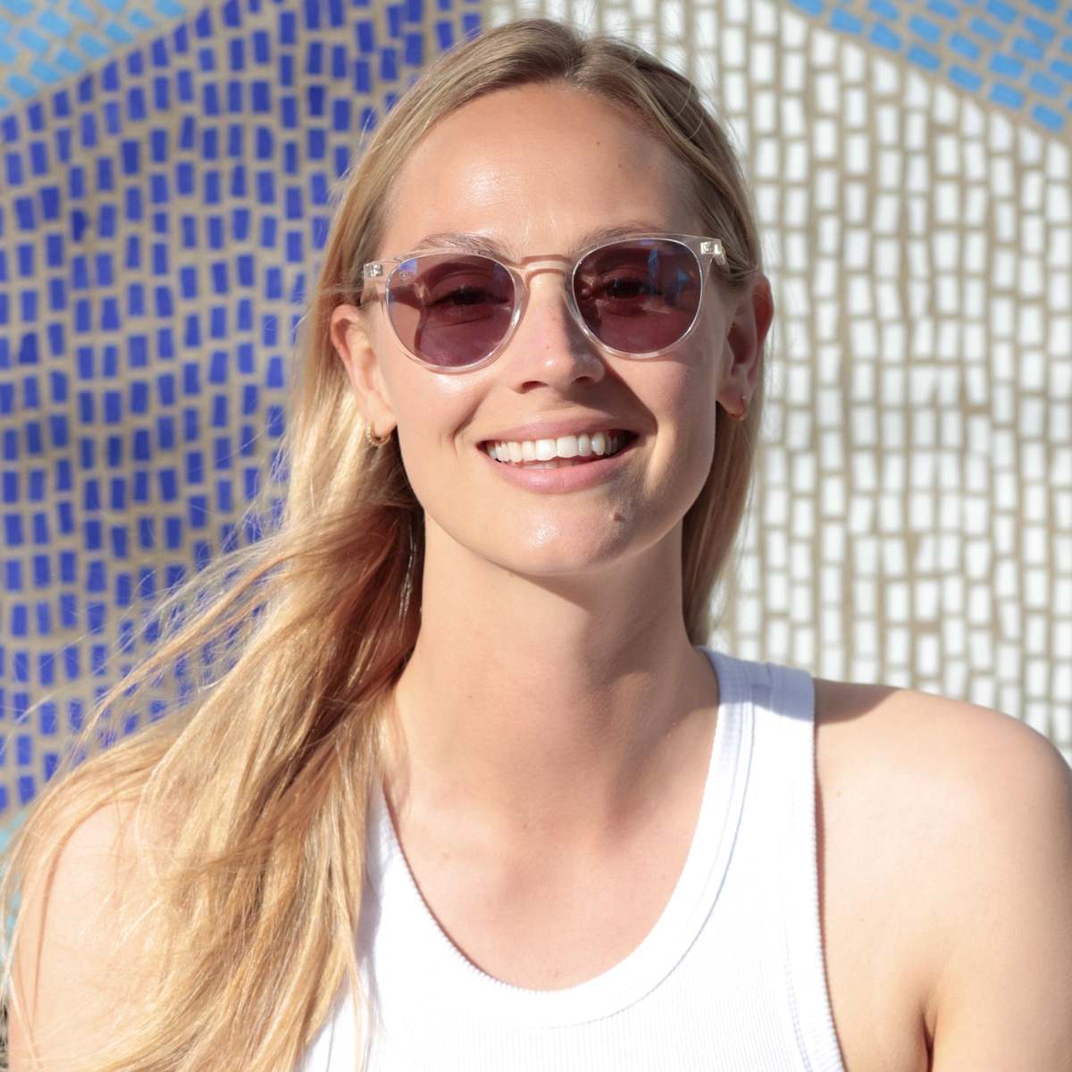 Clementines Taylor Morris George Arthur Crystal Sunglasses | Garmentory