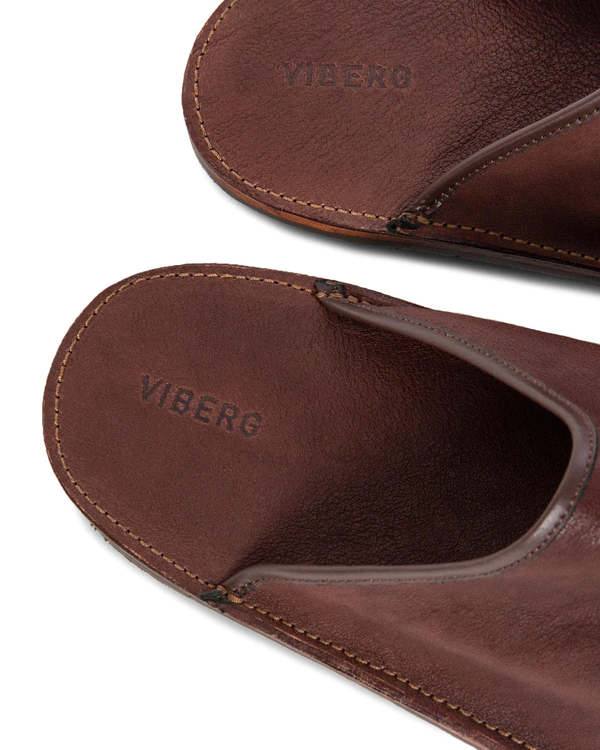 Viberg Slide Maryam Marrone - Washed Kangaroo | Garmentory