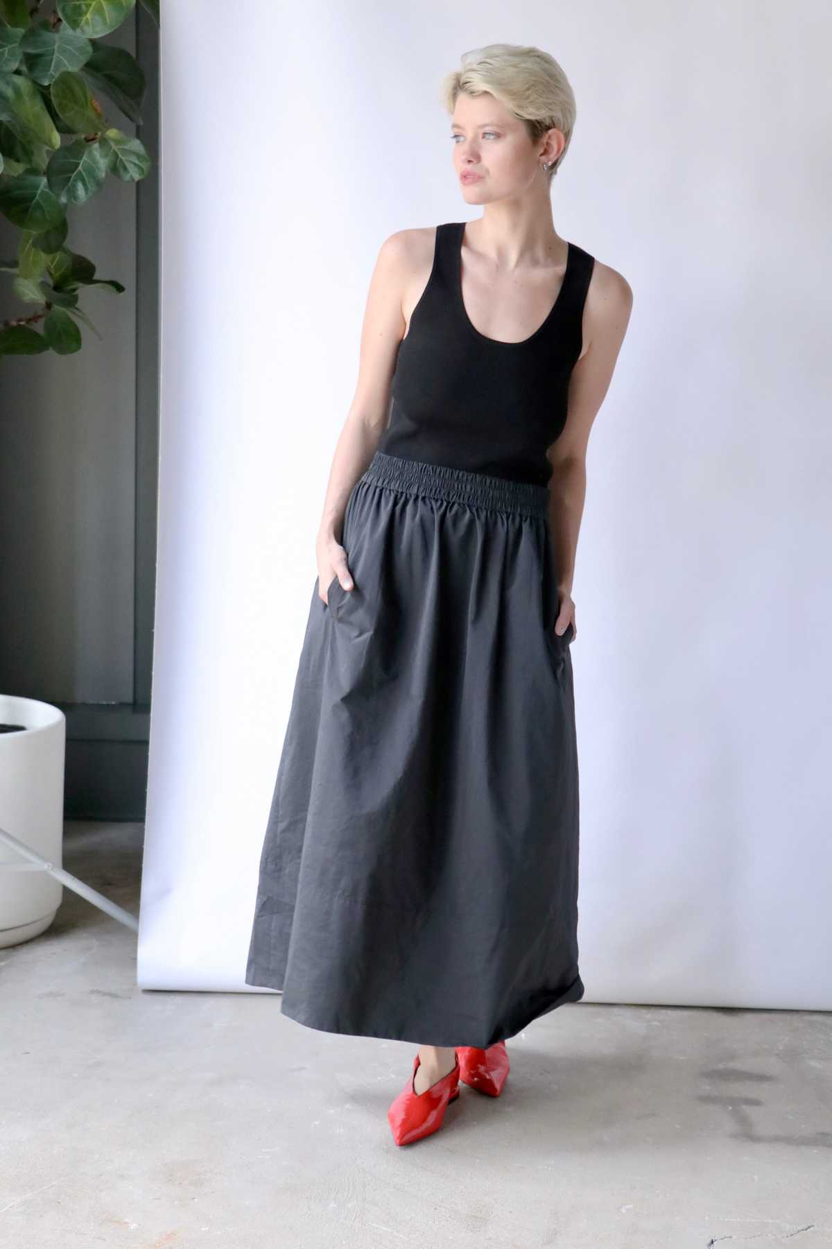 Tibi Giselle Tank Sweater - Black | Garmentory