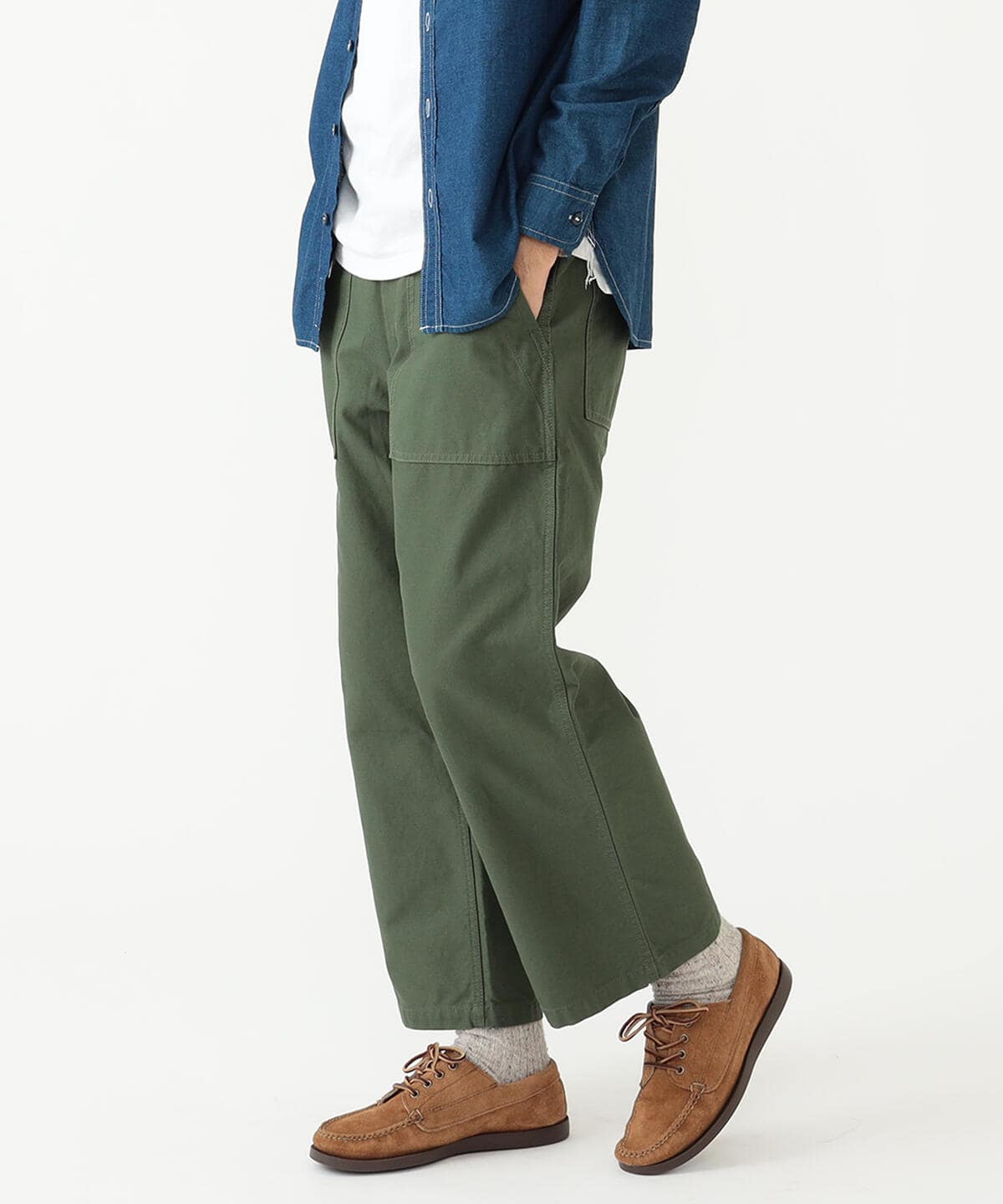 Beams Plus MIL Utility Trousers - OLIVE | Garmentory