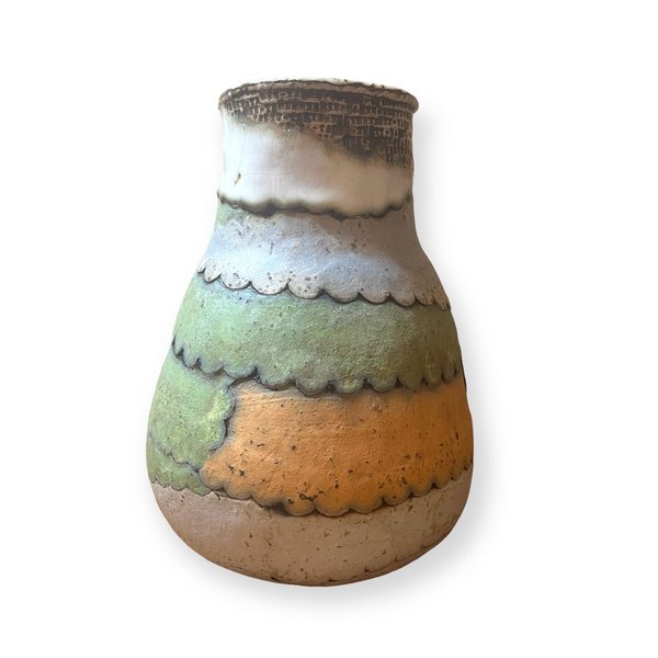 Made Solid Lacquer Fire Patchwork Pottery Vase | Garmentory