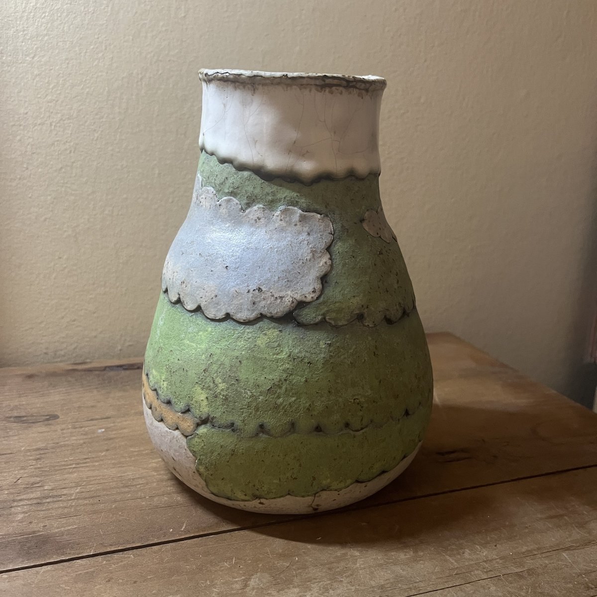 Made Solid Lacquer Fire Patchwork Pottery Vase | Garmentory