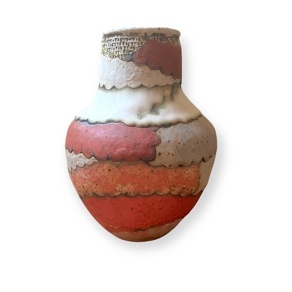 Atsushi Nakata Lacquer Fire Patchwork Pottery Vase | Garmentory