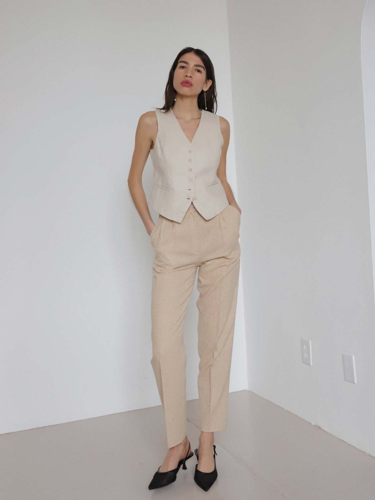 Mod Ref Linen Pell Vest - Natural | Garmentory