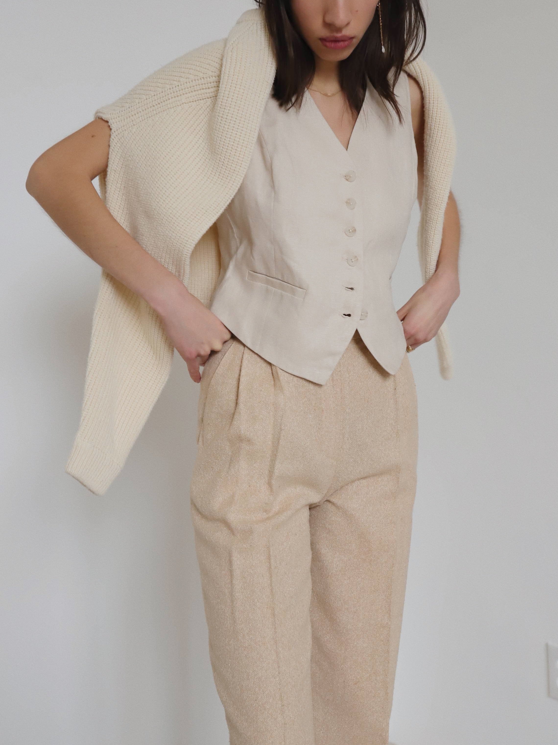 Mod Ref Linen Pell Vest - Natural | Garmentory