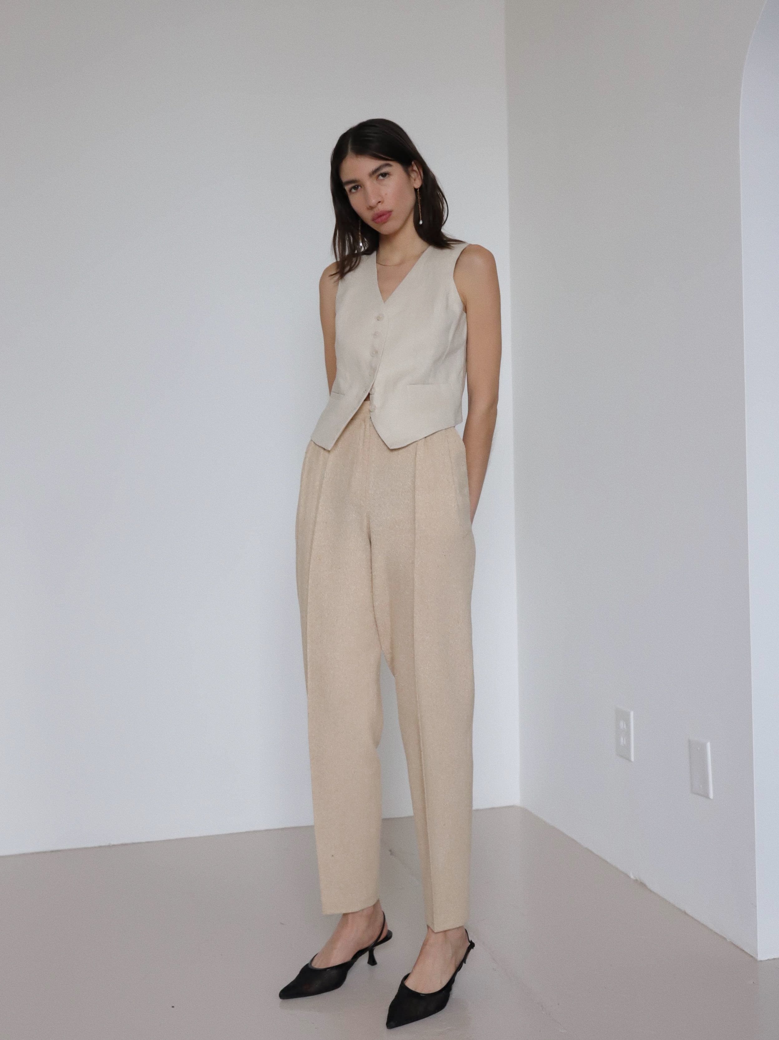 Mod Ref Linen Pell Vest - Natural | Garmentory