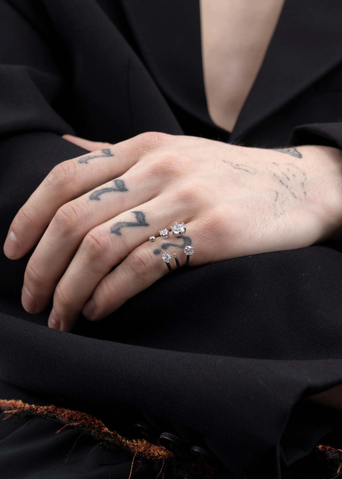 DEPARTMENT Silver Fireworks Ring - Silver | Garmentory