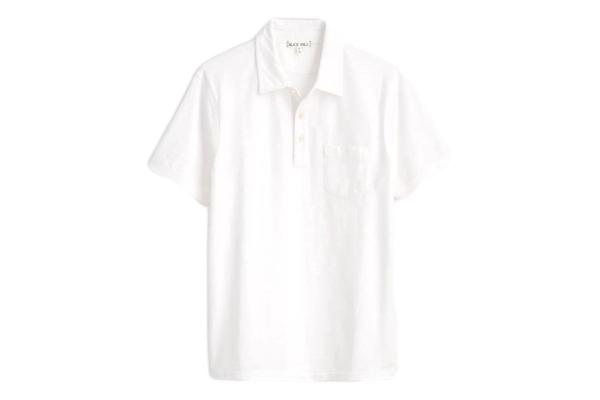 Alex Mill Standard Slub Cotton Polo - White | Garmentory