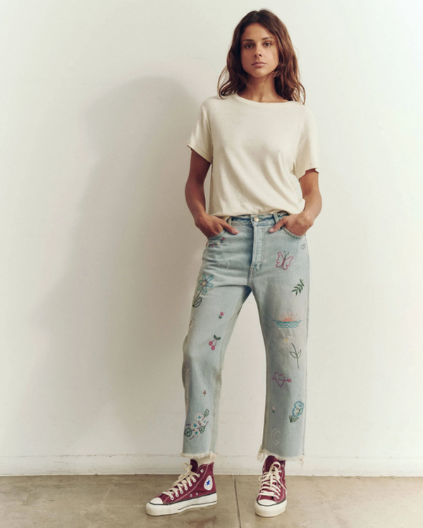 The Great. The Embroidered Wayne Jean - Kentucky Wash | Garmentory