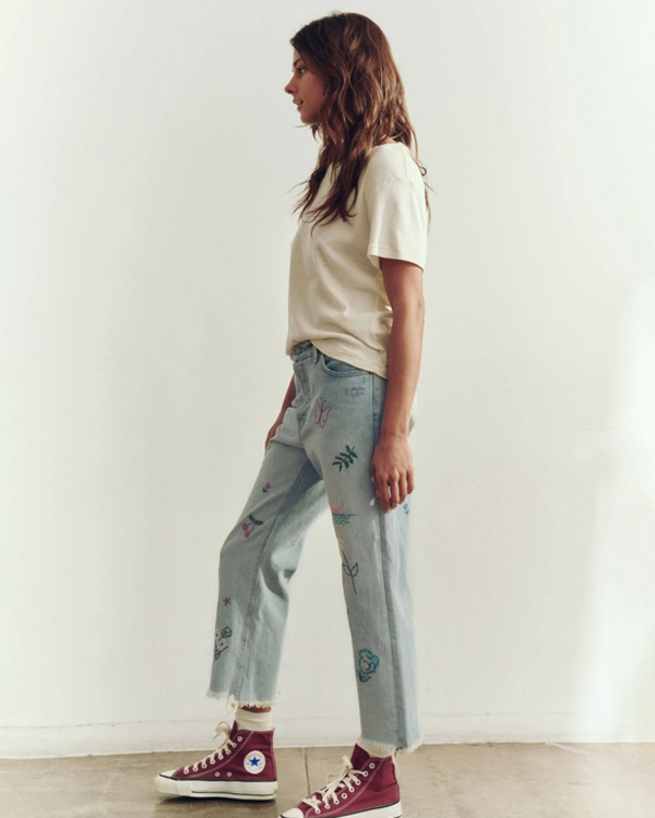 The Great. The Embroidered Wayne Jean - Kentucky Wash | Garmentory