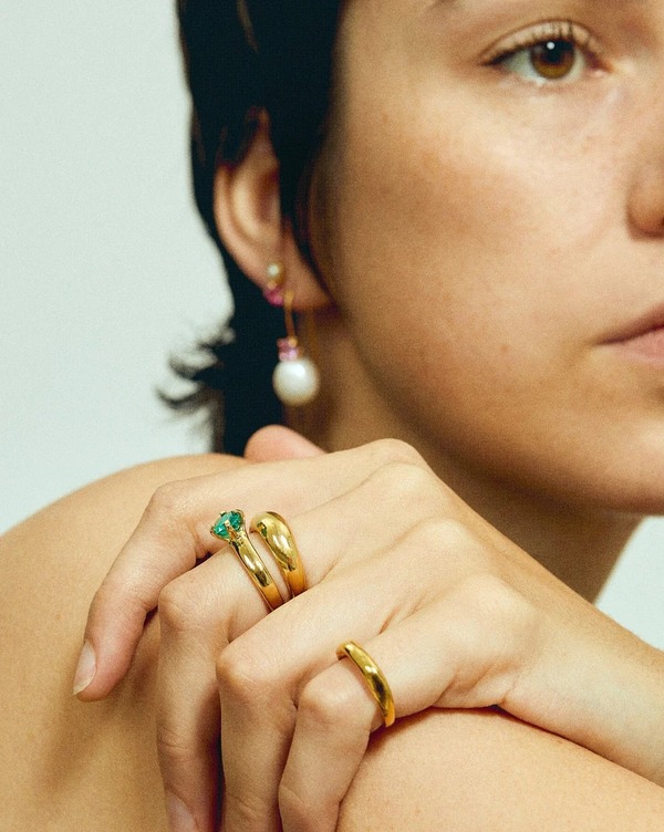 Wolf Circus Mel Ring - Green/Gold | Garmentory