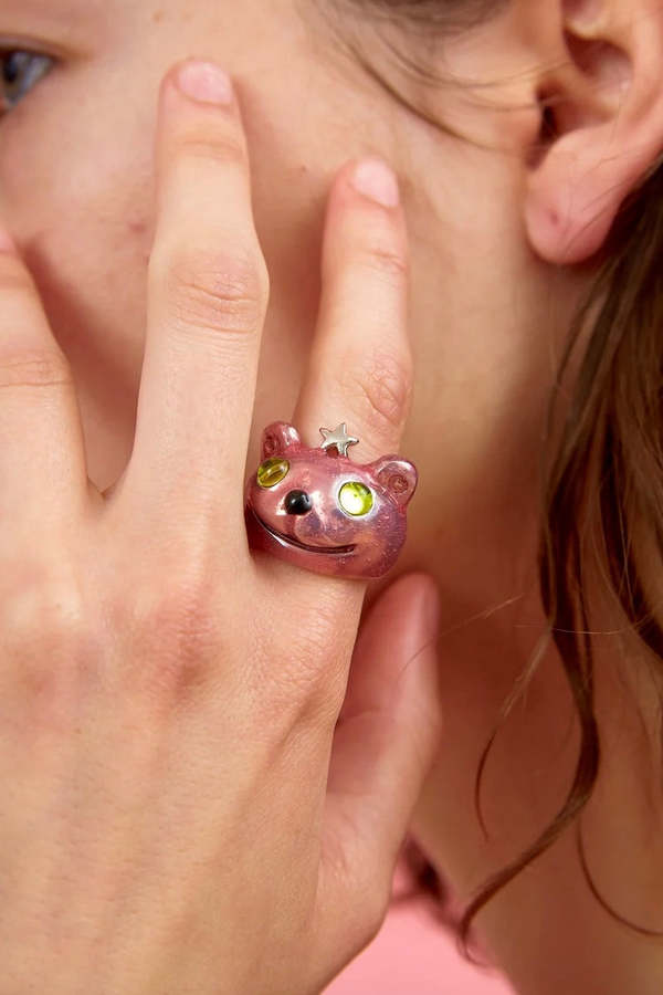 Collina Strada Princess Bear Ring - Light Pink | Garmentory