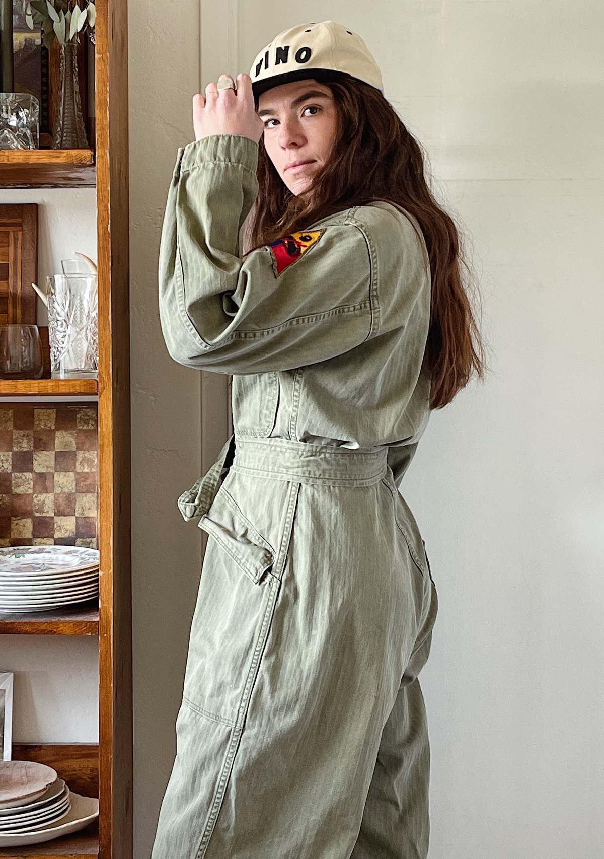 Belted Military Coveralls - Army Green | Garmentory